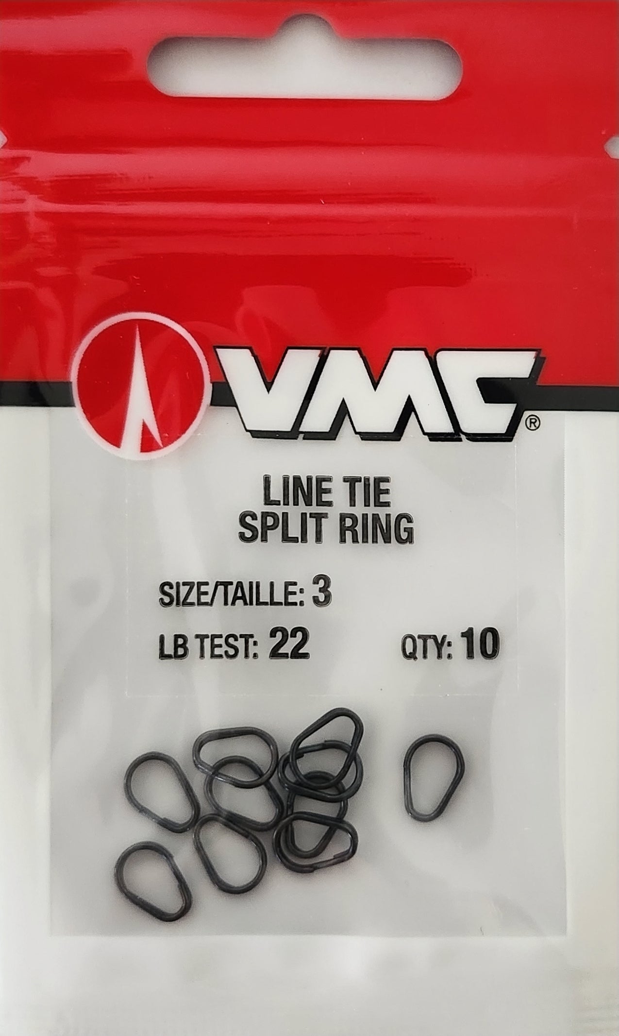 VMC line tie split ring – Bass Addict Tackle